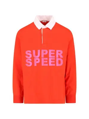 JW Anderson Super Speed' Rugby Jersey - Red