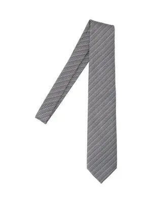 TOM FORD Herringbone Necktie - Black