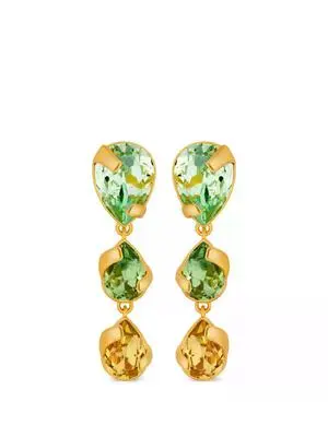 Oscar De La Renta Teardrop Drop Earrings - Gold