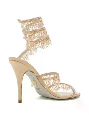 Rene Caovilla 100mm Chandelier Crystal-embellished Sandals
