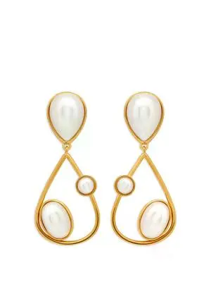 Oscar De La Renta Drop Earrings - Gold