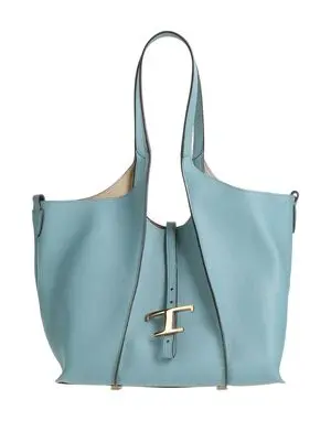 TOD'S Slate Calfskin Shoulder Bag - Blue
