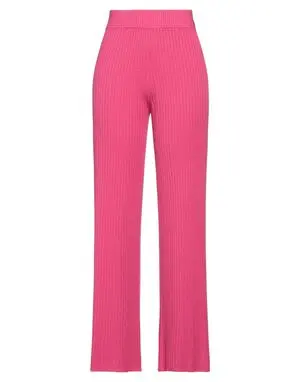 HINNOMINATE Wide-leg Knit Pants - Pink