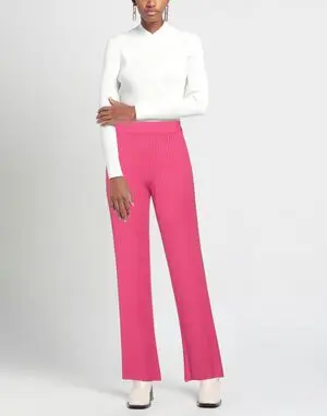 HINNOMINATE Wide-leg Knit Pants - Pink