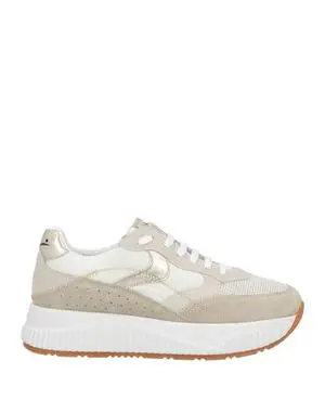 Voile Blanche Criss-cross Sneakers For Women