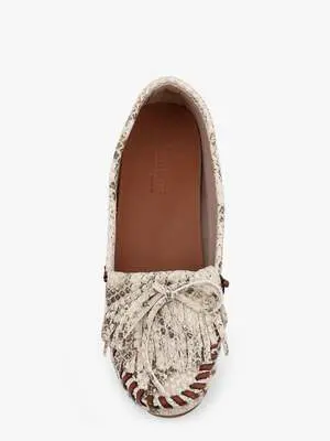 Paris Texas Indiana Leather Loafers With Croc Effect