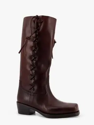 Paris Texas Roxanne Leather Boots - Brown
