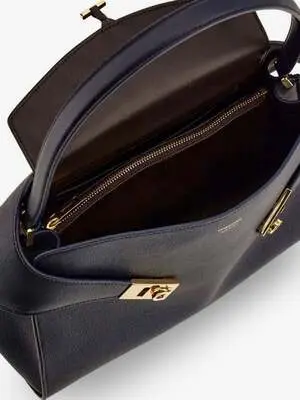 FERRAGAMO Leather Hug Shoulder Bag