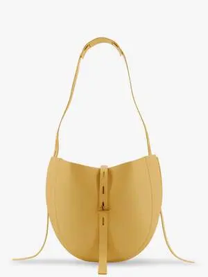 MINOBOSSI Lizzie Leather Shoulder Bag - Yellow