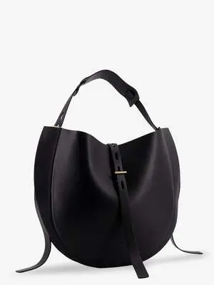 MINOBOSSI Liz Leather Shoulder Bag - Black