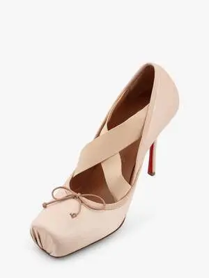 CHRISTIAN LOUBOUTIN Cassia Nodo Satin Pumps - Pink