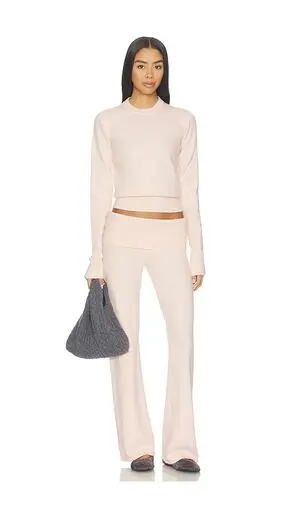 SKIMS Wool Cashmere Crew Neck Sweater - Primrose
