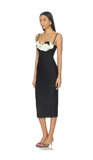 PatBO Selene Mesh Midi Dress