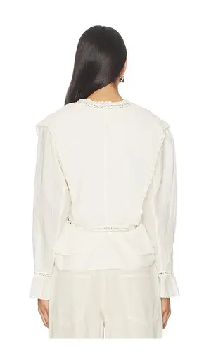 Isabel Marant Étoile Damienne Lace-trimmed Blouse