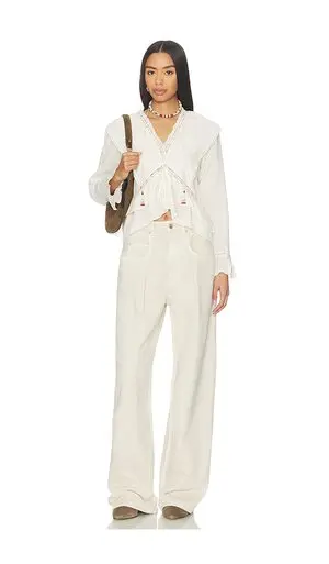 Isabel Marant Étoile Damienne Lace-trimmed Blouse