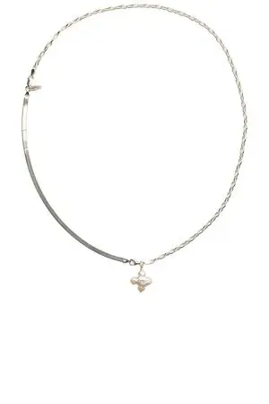 SANTANGELO High On Hope Alta Pearl Cross Necklace - Freshwater Pearl & Sterling Silver