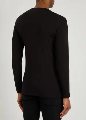 TOM FORD Henley Stretch-cotton Top