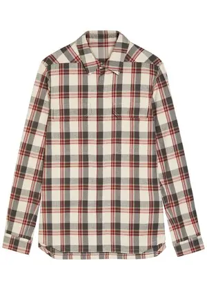 Rick Owens Camicia Plaid Flannel Shirt