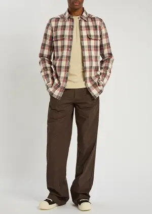 Rick Owens Camicia Plaid Flannel Shirt