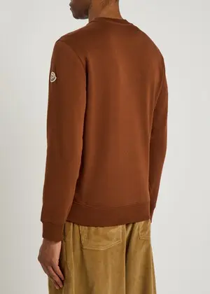 Moncler Logo-embroidered Cotton-blend Sweatshirt