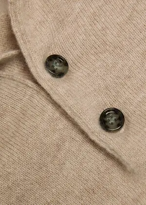 ALLUDE Cashmere Polo Jumper - Beige