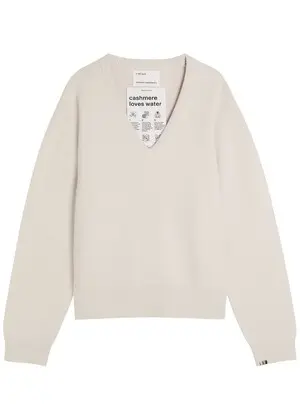 Extreme Cashmere N°457 Jack V-neck Cashmere-blend Jumper