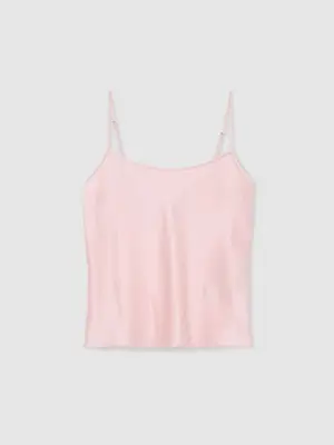 REISS Corey Silk Cami Top - Pink