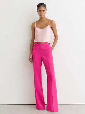 REISS Corey Silk Cami Top - Pink