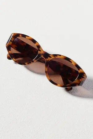 Krewe Lucy Oval Tortoiseshell Sunglasses