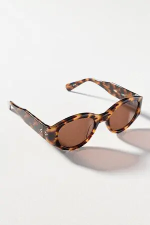Krewe Lucy Oval Tortoiseshell Sunglasses