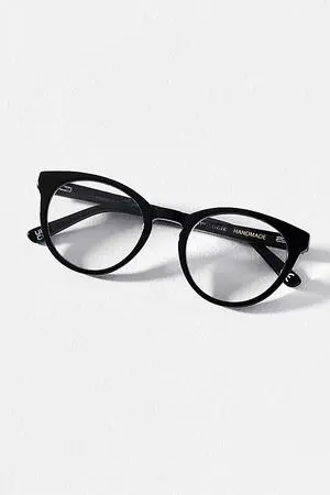 Anthropologie Circle Cateye Blue Light Readers - Black