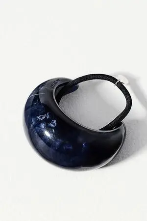 LELET NY Marble Dome Pony Cuff Hair Tie - Lapis