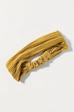 Anthropologie Scrunchie Hair Band - Mustard