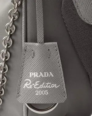 Prada Re-edition 2005 Re-nylon Bag - Cloudy Gray