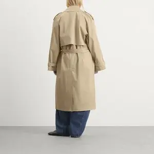 ANINE BING Rickie Maxi Trench Coat - Beige