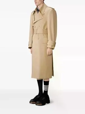 Thom Browne Belted Cotton Trench Coat