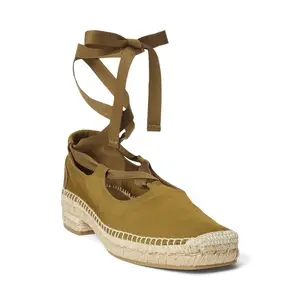 Ralph Lauren Grosgrain Lace-up Espadrille