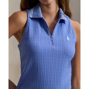 Ralph Lauren Slim Fit Sleeveless Racerback Polo Shirt