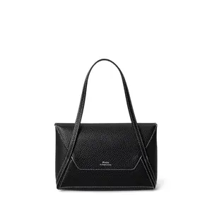 Ralph Lauren Polo Play Leather Mini Envelope Bag - Black