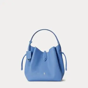 Ralph Lauren Polo Play Leather Drawstring Bag Baby Blue