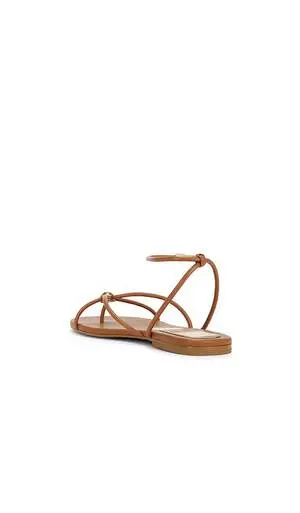 Dolce Vita Kenley Flat Sandals With Gold-tone Bauble Detail - Brown
