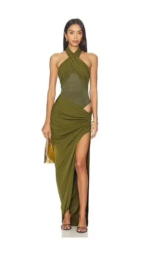 Nbd Meena Maxi Dress - Green
