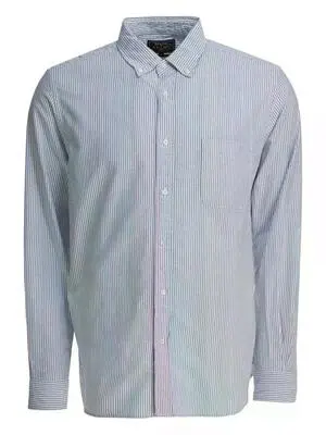 BEAMS B.d. Striped Chest-pocket Shirt