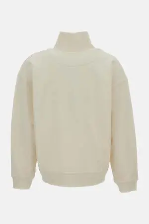Maison Kitsuné Sweatshirt With Half Zip - Beige