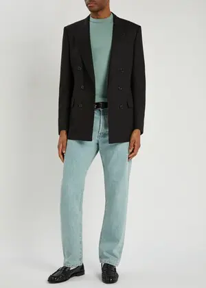 TOM FORD Crew-neck Stretch-cotton T-shirt - Teal