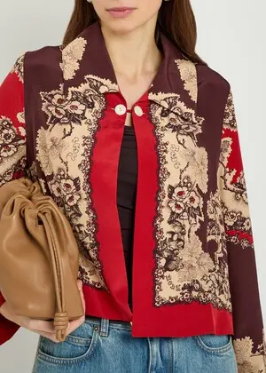 BODE Printed Silk Jacket