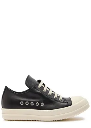 Rick Owens Leather Low-top Sneakers