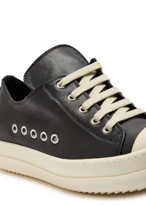 Rick Owens Leather Low-top Sneakers