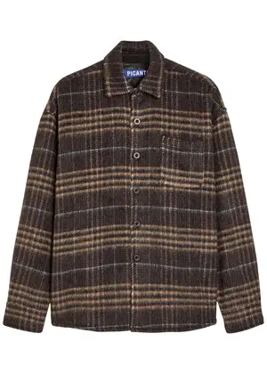 PICANTE Rocco Plaid Wool-blend Overshirt