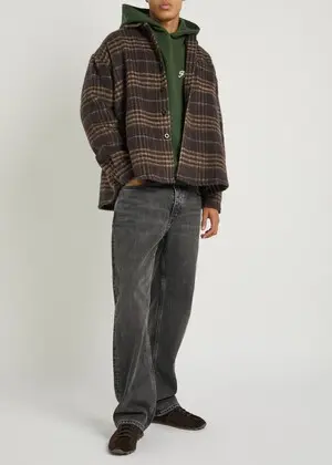 PICANTE Rocco Plaid Wool-blend Overshirt